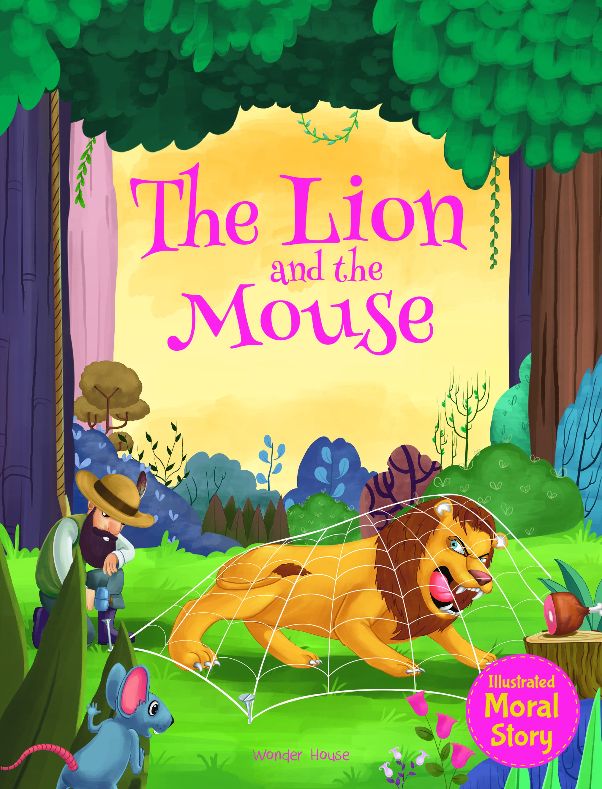 The Lion and the Mouse Illustrated Moral Story - شرکت دهکده کتاب