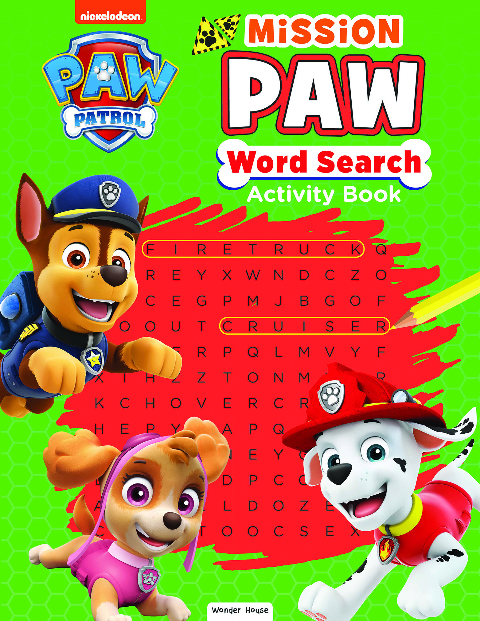 Paw Patrol Mission Paw Word Search Activity Book - شرکت دهکده کتاب