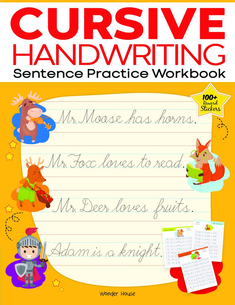 Cursive Handwriting - Sentence: Practice Workbook - شرکت دهکده کتاب
